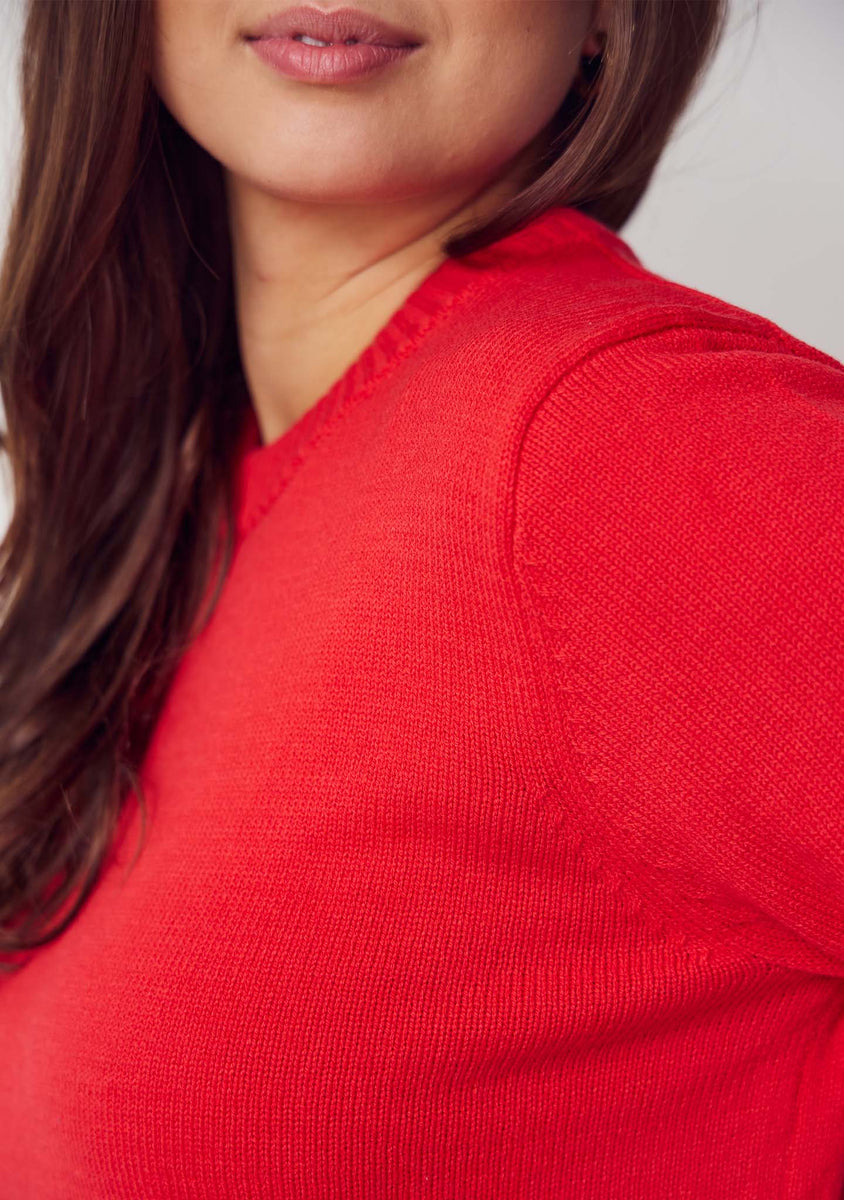 Gwen Basic Pullover - Fresh Red – isay.dk