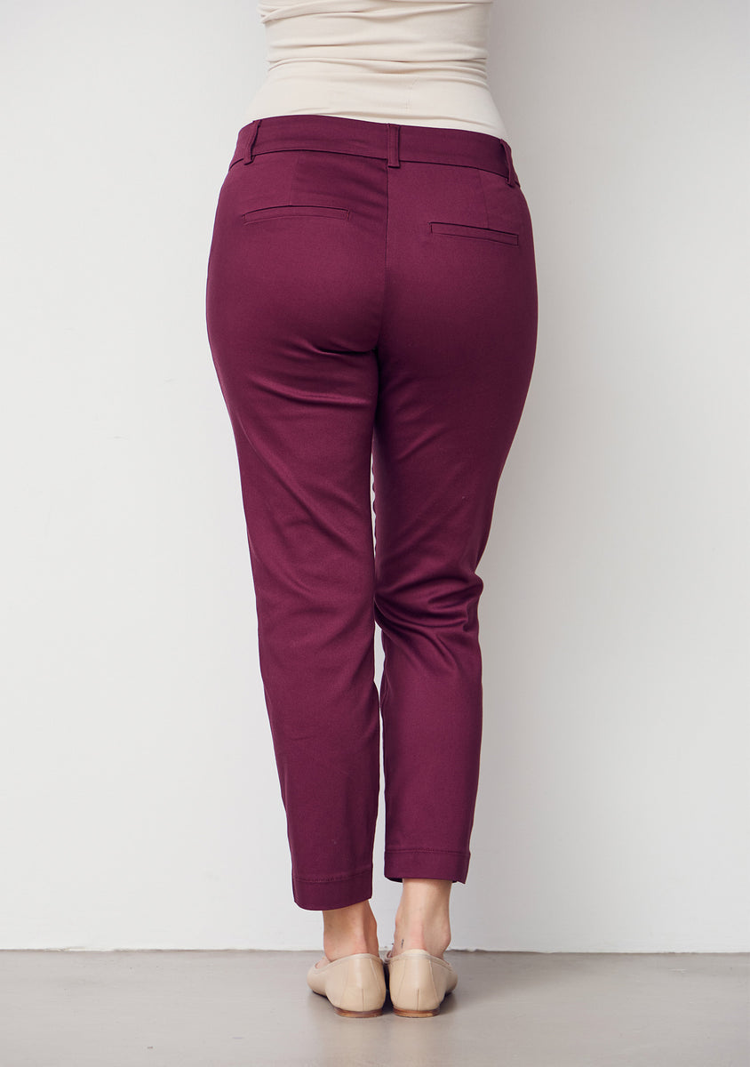 Isay Chino Pant - Wine – isay.dk