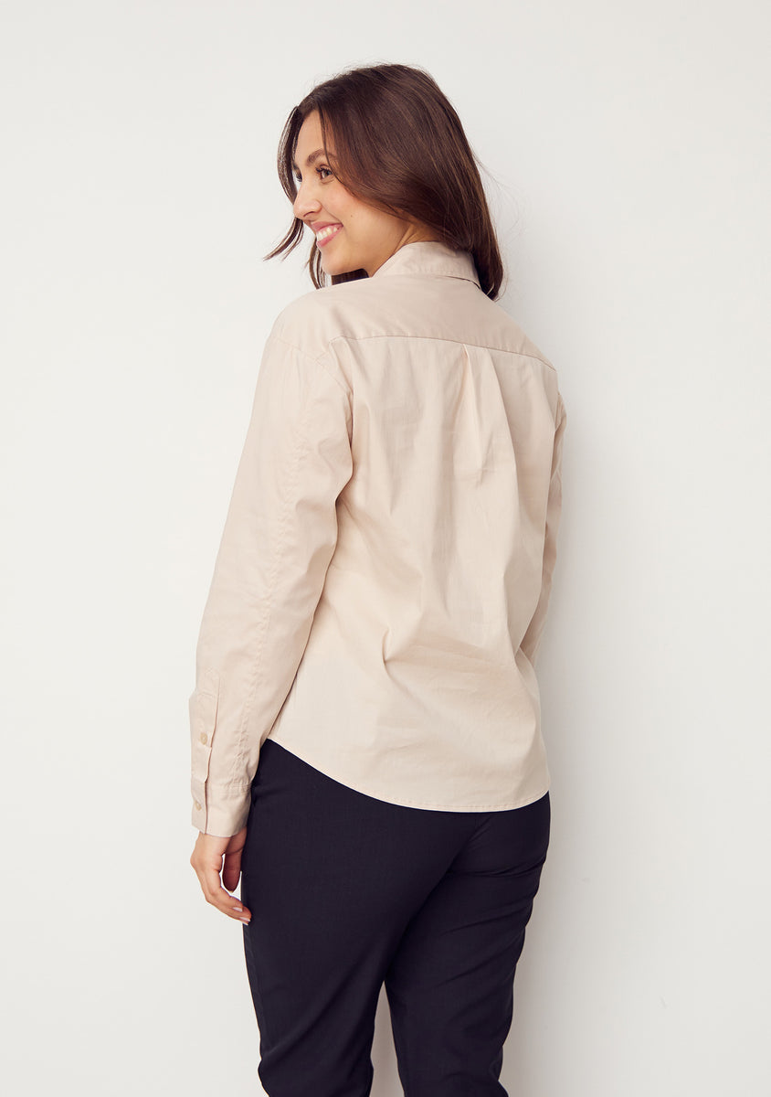 Sigga Basic Shirt - Sand – isay.dk