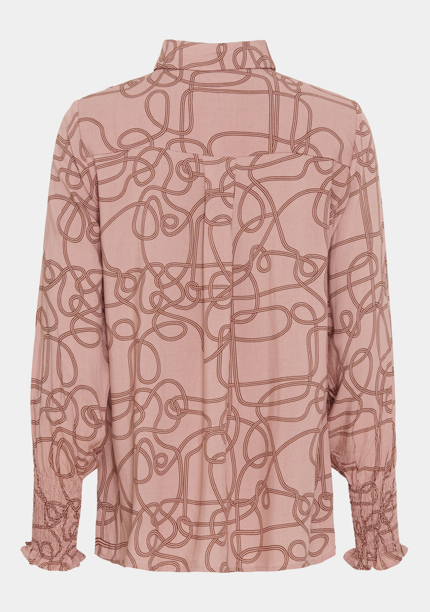 Gyta Smock Blouse - Rope Print – isay.dk